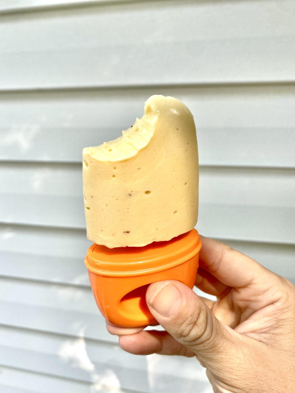 Kid approved healthy Banana Mango Creamsicles